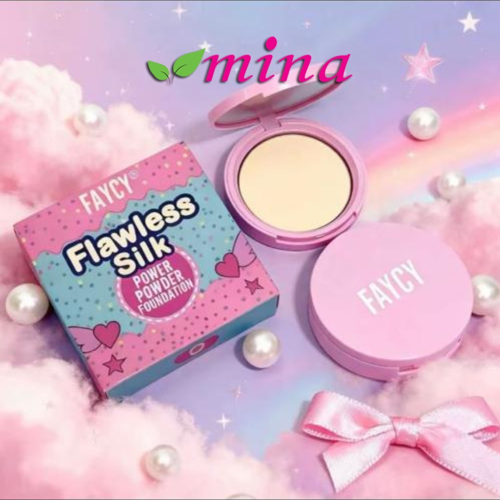 FAYCY Powder Foundation Flawless Silk 12gm Power Bedak Muka Makeup Asas ...