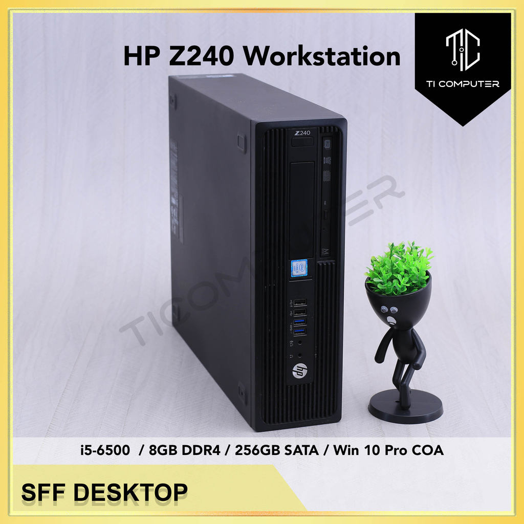 HP Z240 SFF Workstation Intel i5-6500 8GB RAM 256GB SATA SSD Win 10 Pro ...