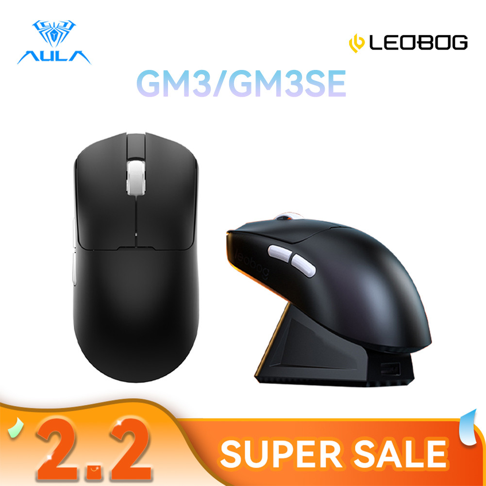 AULA LEOBOG GM3 GM3SE Wireless Mouse Ultra Light 500mAh Battery Level 6 ...