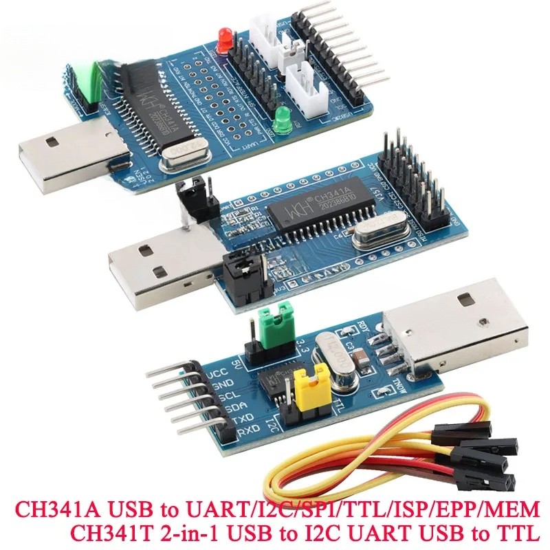 CH341A Programmer USB to SPI I2C IIC UART TTL ISP Serial Adapter Module ...