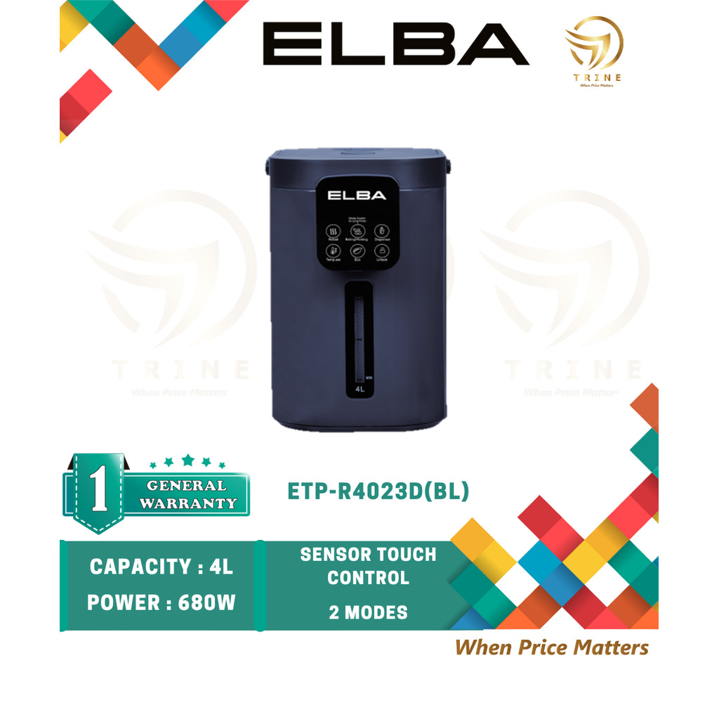 ELBA 4L SENSOR TOUCH DIGITAL THERMO POT ETP-R4023D(BL) | Shopee Malaysia