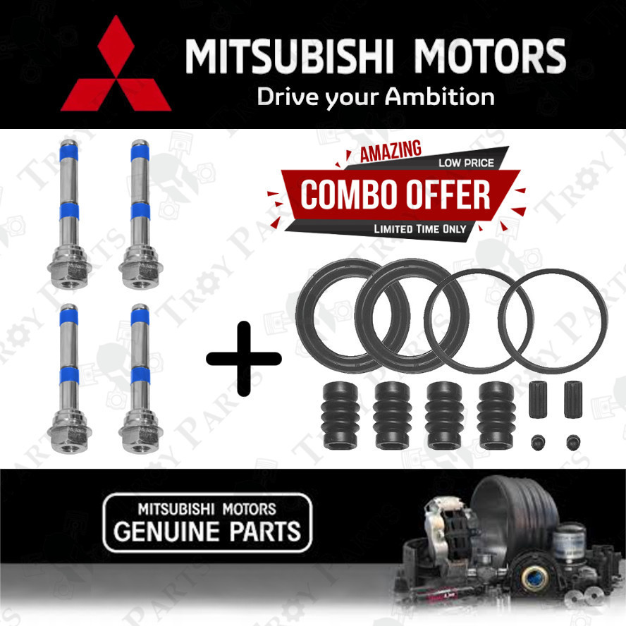 Mitsubishi Front Disc Brake Caliper Guide Pin Bolt / Repair Kit Full ...