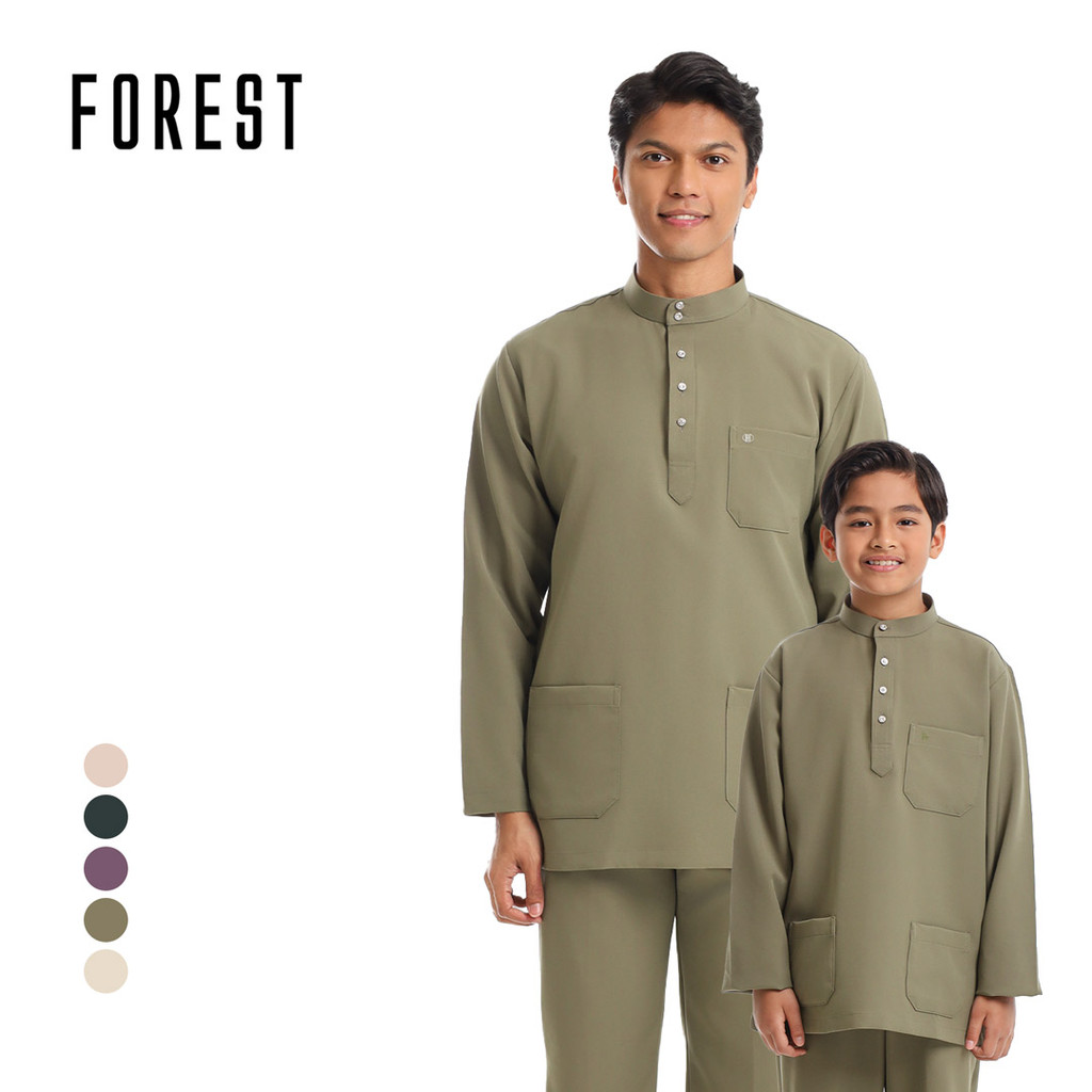 Forest x Hatta Dolmat Baju Melayu Cekak Musang Sedondon Bapa/Anak ...