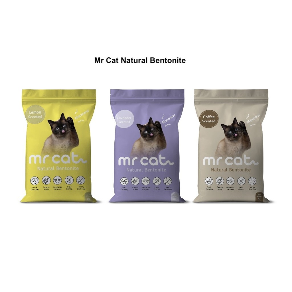 PAWTALES Mr Cat Bentonite Cat Pasir Kucing 8L Rabbit Sugar Glider ...