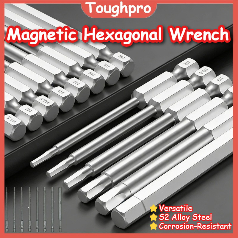 100mm / 150mm H1.5-H8 Magnetic Hexagon Hex Head Allen Key Wrench Power ...
