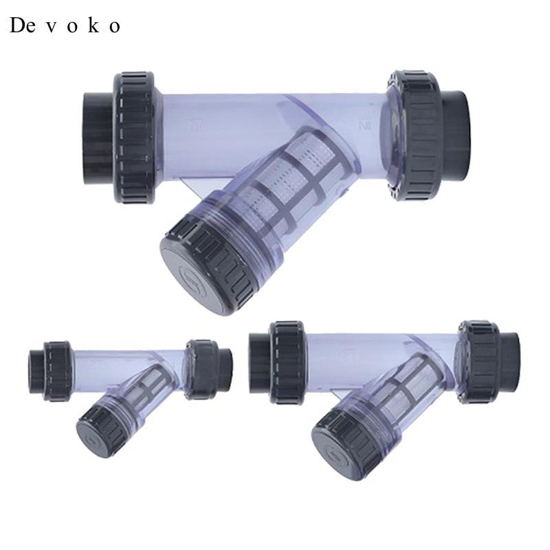 Devoko PVC Transparent Y Filter Water Drinking Pipe Purification ...