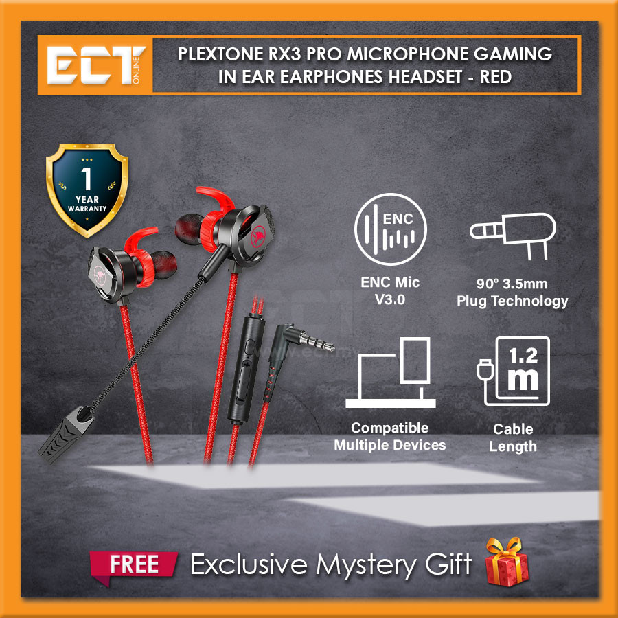 Plextone RX3 Pro Cyberpunk / Plus Microphone Gaming In Ear Earphones ...
