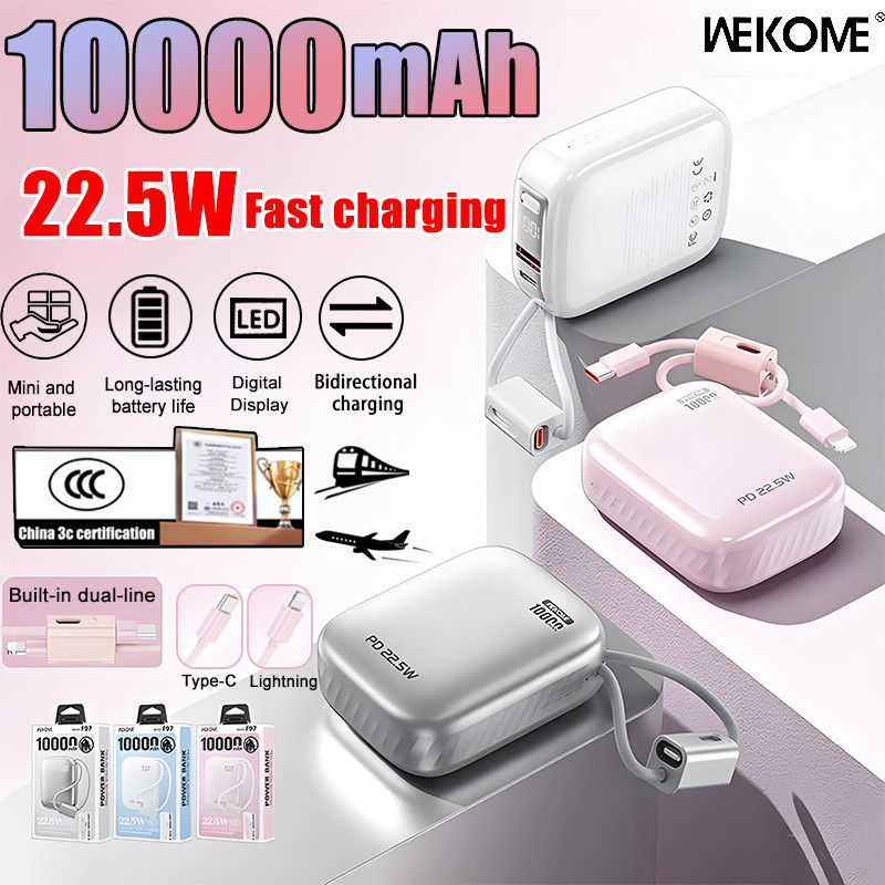 3c powerbank 10000mah fast charging Mini powerbank Camping Built-in ...