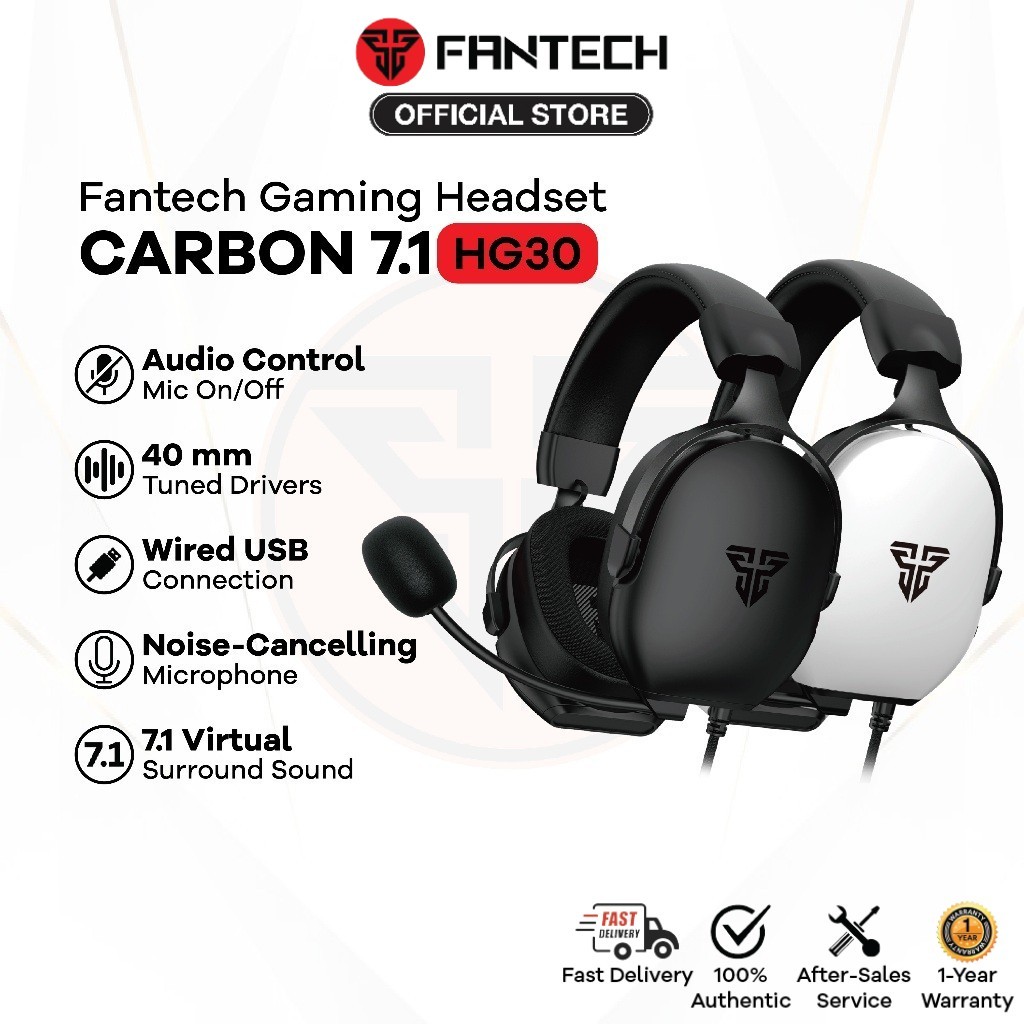 Fantech Carbon 7.1 HG30 Gaming Headset | 7.1 Virtual Surround Sound ...