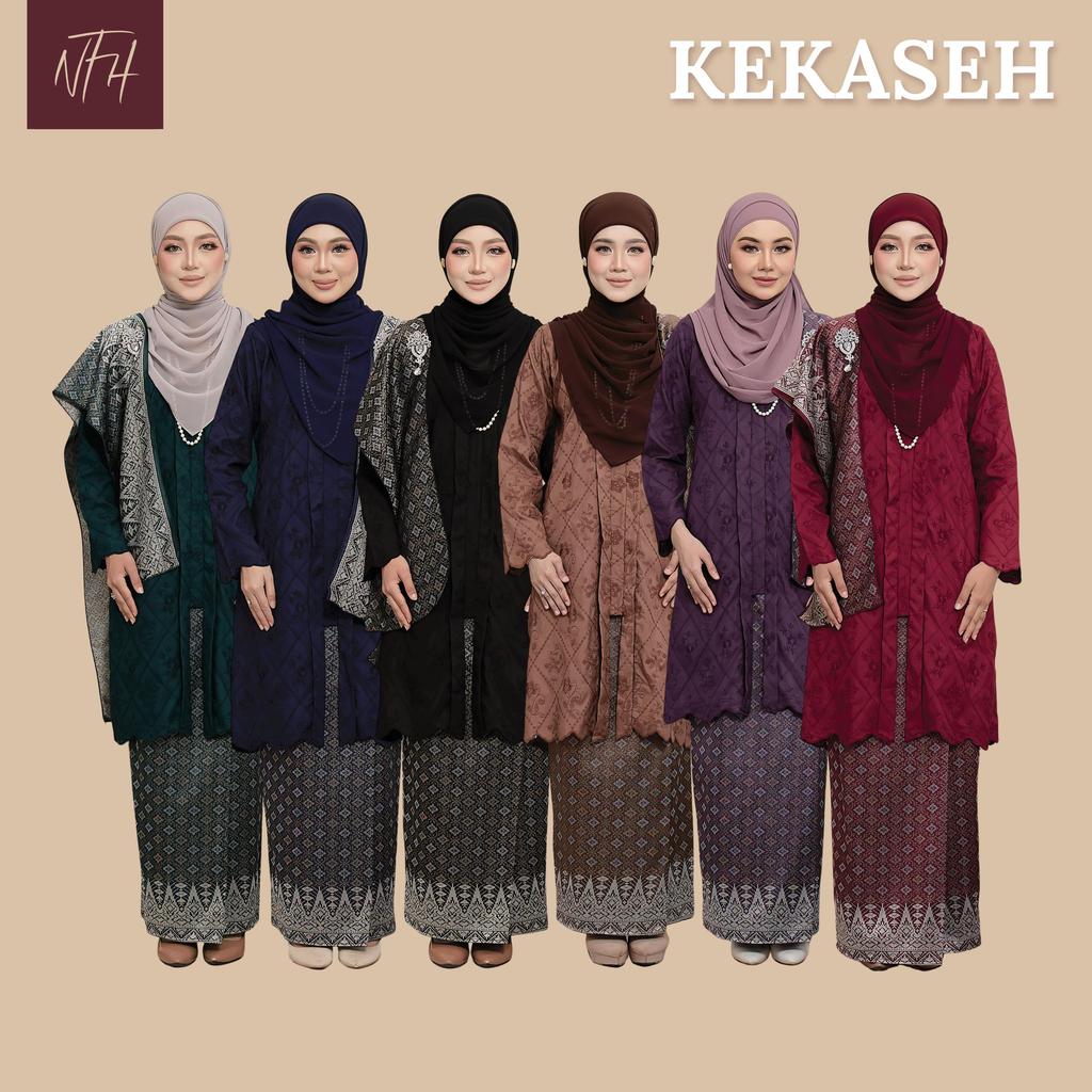 NFH - KEKASEH baju kebaya cantik moden dengan set selendang bahu ...