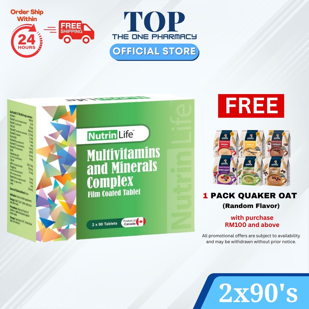 NutrinLife Nutrin Life Multivitamins and Minerals Complex -2 x 90's/90 ...