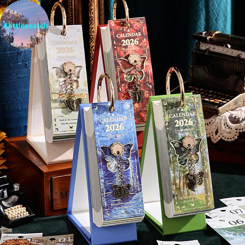 Alittlesearch 2026 Desk Calendar Vintage Oil Painting Inspirational ...