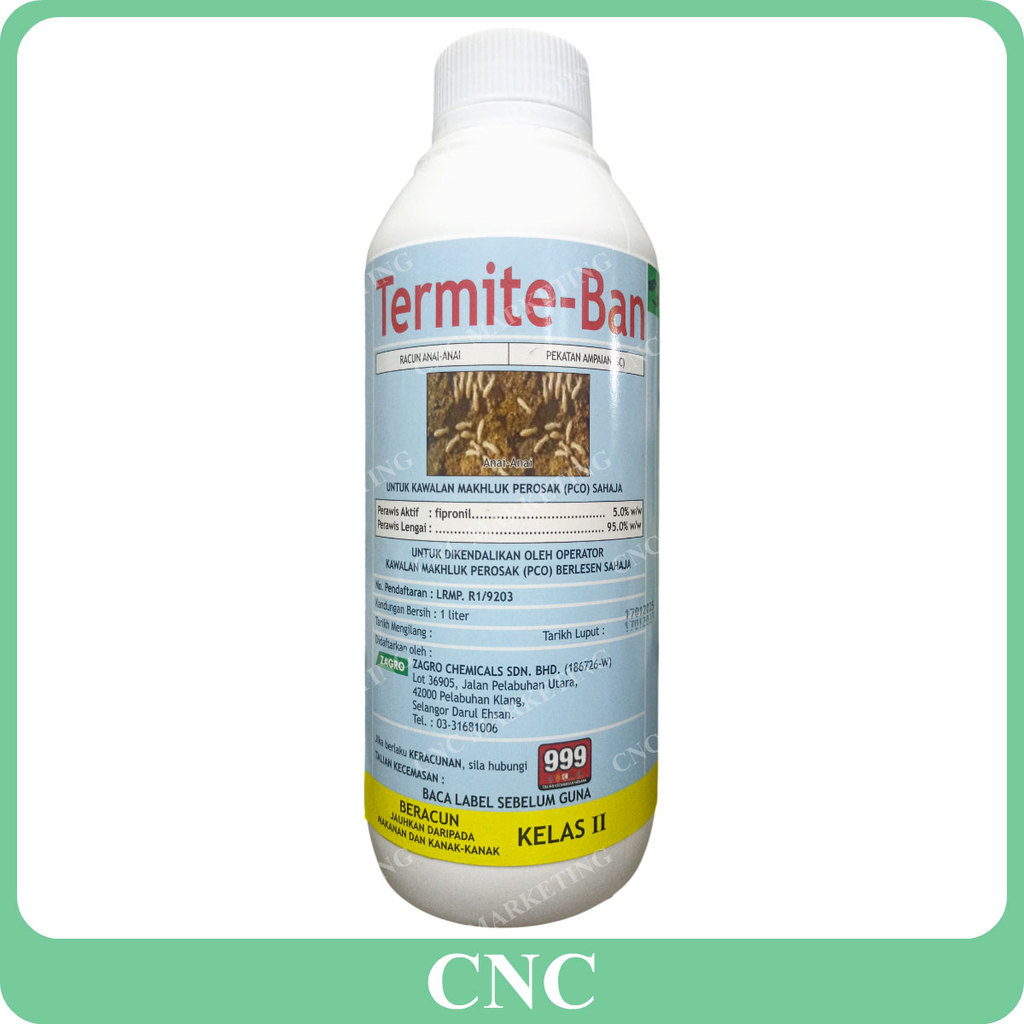 Zagro Termite-Ban 1L Racun Serangga Fipronil 5% Insecticide Termites ...