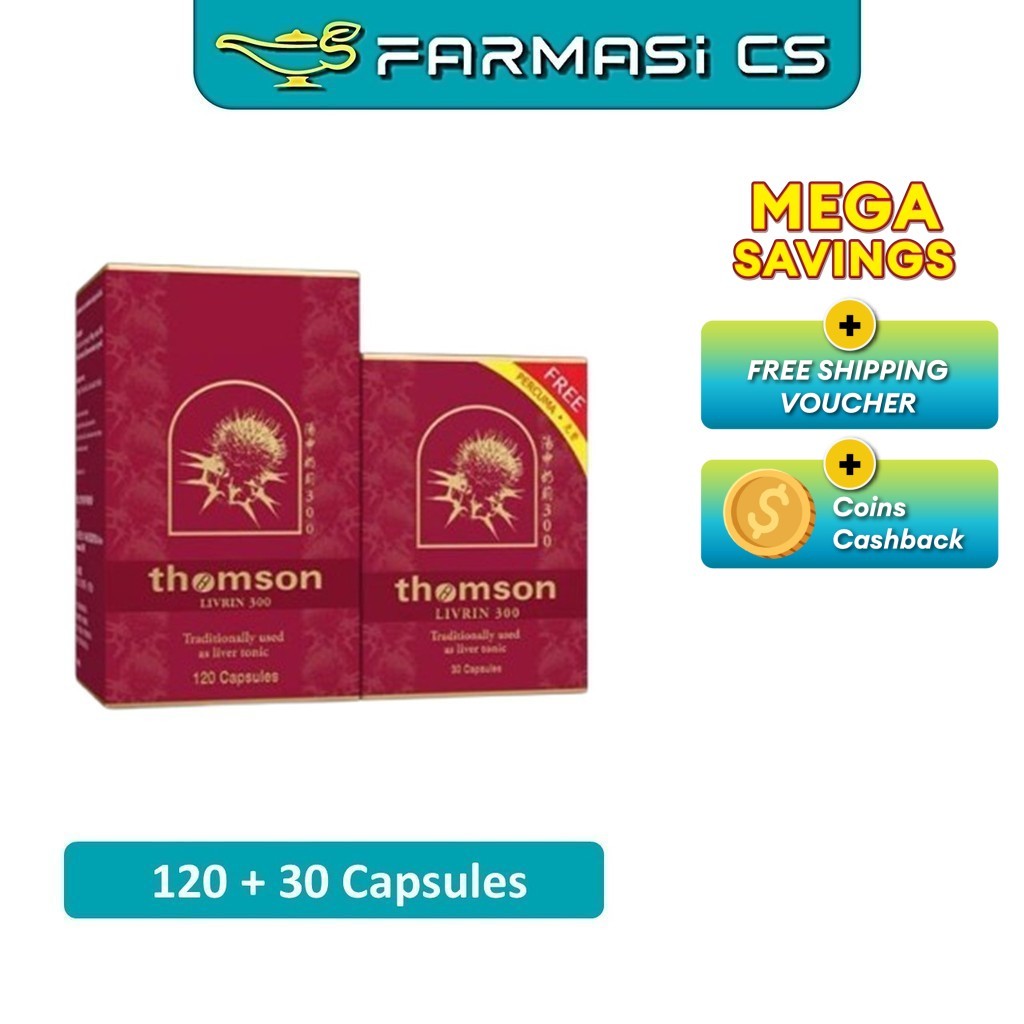 Thomson Livrin 300mg 120 + 30 Capsules EXP:07/2026 [ Farmasi CS ...