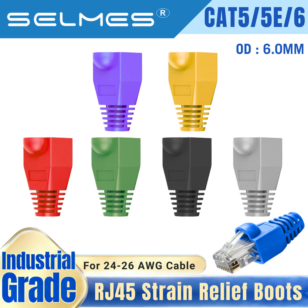 RJ45 Ethernet Network Cap SELMES OD 6.0MM LAN Strain Relief Boots ...