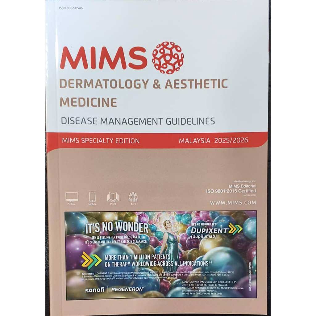 MIMS Dermatology & Aesthetic Medicine Malaysia 2025 / 2026 Edition ...