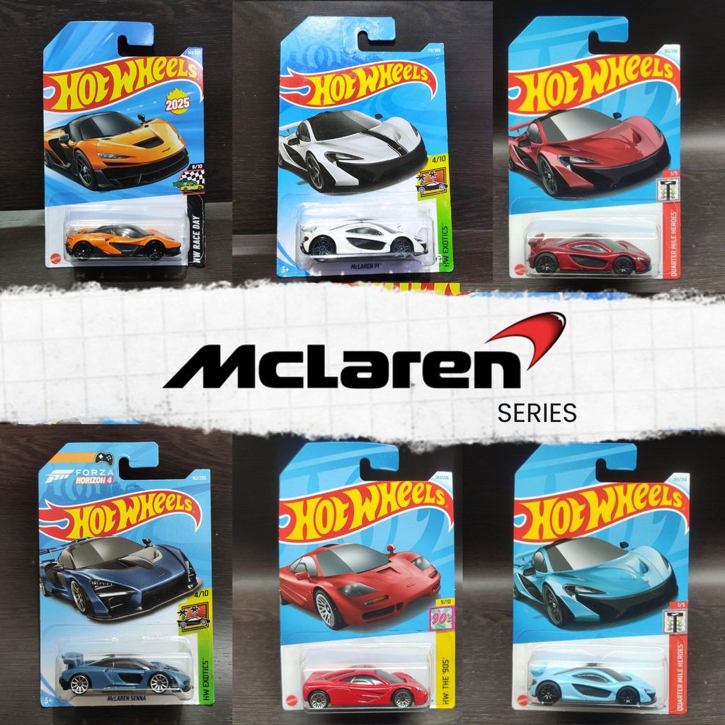 Hot wheels McLaren Series P1/ W1/ F1/ Senna/ Supercar/ Racing Car Toy ...