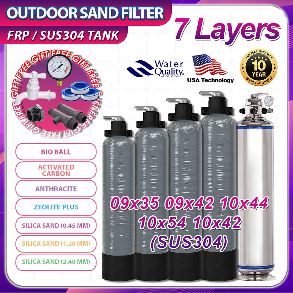 WATERMAN Outdoor Sand Frb1044 Water Filter 7 Layer With Bio Ceramic ...