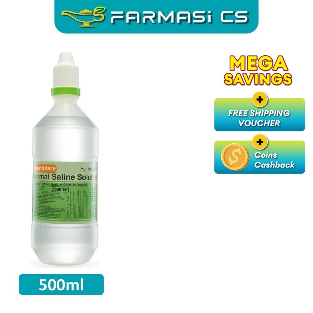 Klean & Kare Normal Saline Solution 500ml EXP:11/2030 [ Farmasi CS ...