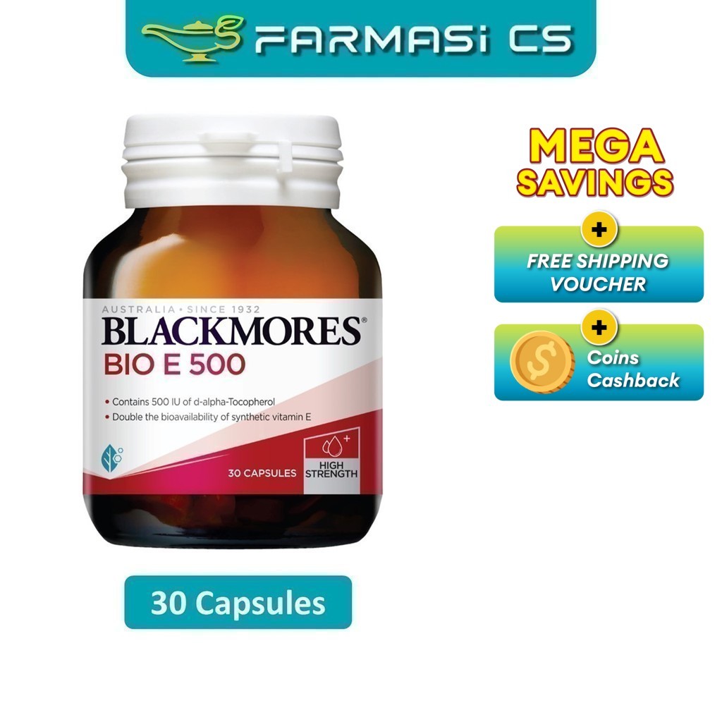 Blackmores Bio E 500 - Vitamin E 30 Capsules EXP:01/2028 [ natural ...