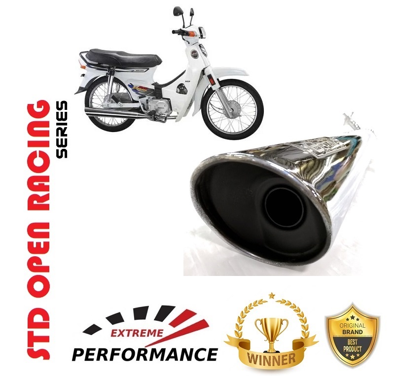 EX5 Dream 110 FI hp Exzos Racing Ekzos muffler Std Open Exhaust exos ...
