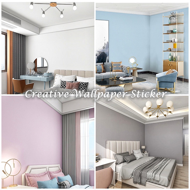 (45cm x 10m) Plain Pure Colour Design PVC Wallpaper Sticker Self ...