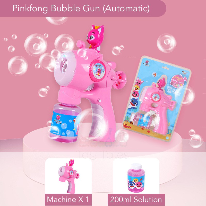 Pinkfong Baby Shark Automatic Bubble Gun Sound and Light Bubble Camera ...