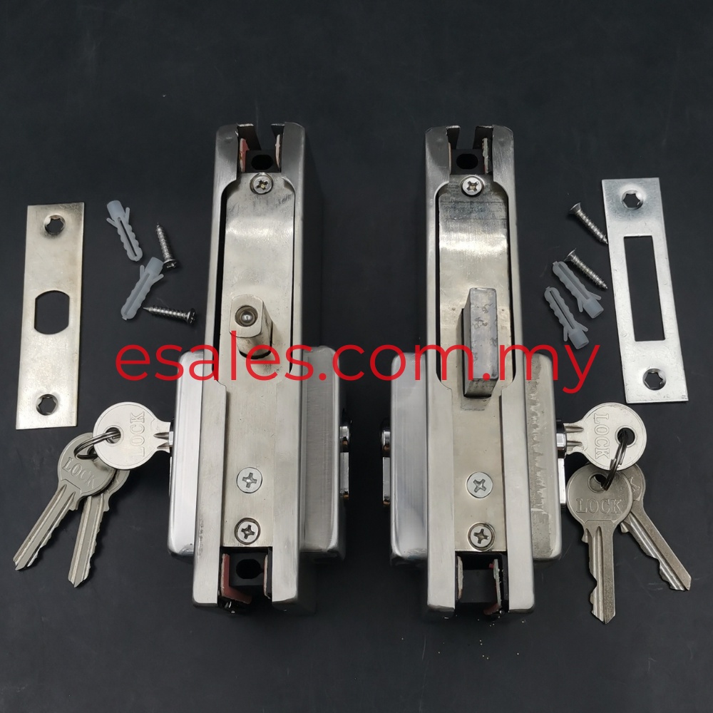 GUBITE ROUSHON Patch Lock Glass Door Lock FL50(Square) / US10(Column ...