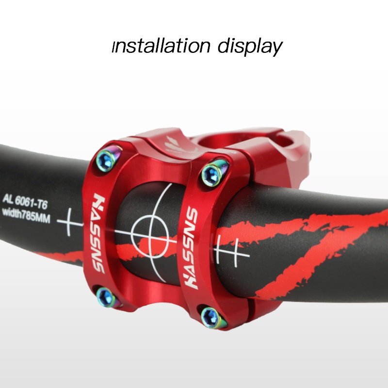 HASSNS Bicycle Handlebar Stem 35mm Mtb 31.8mm Aluminum alloy stem for ...