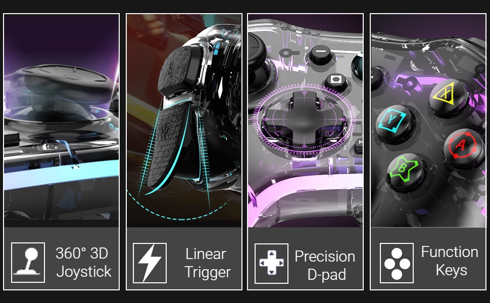 Game Controller for iOS Android, Wireless Gamepad Joystick for iPhone ...