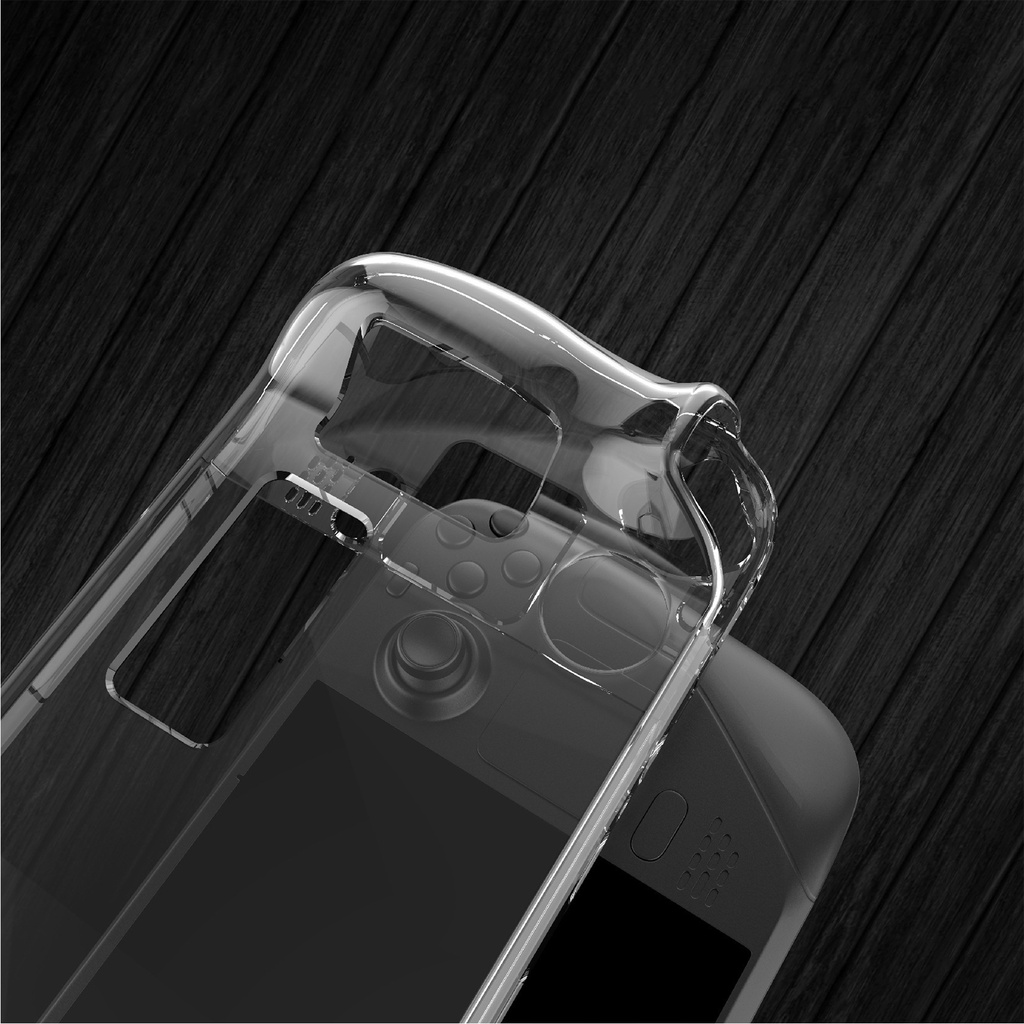 Transparent PC Hard Case for Steam Deck Host Split Crystal Protective ...