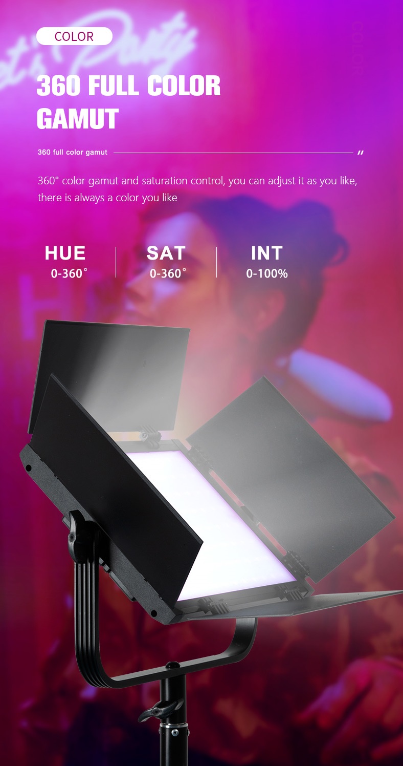Rechargeable Smart Photography light Studio Panel Lamp Kit RGB CRI 97 ...