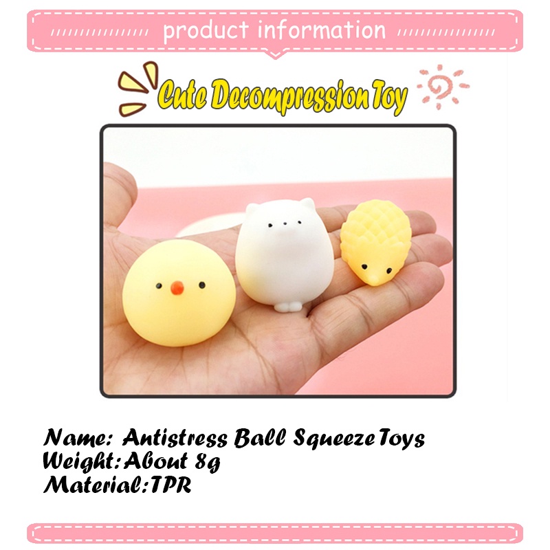 [Happy Kids] Mini Decompression Squeeze Ball Antistress Squishy Toy ...
