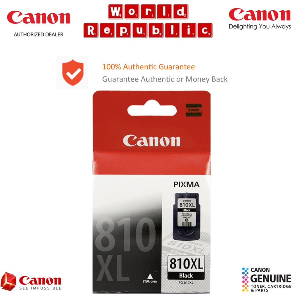Canon Original Ink Cartridge - PG-810 Single Pack - PG810 CL811 PG-810 ...