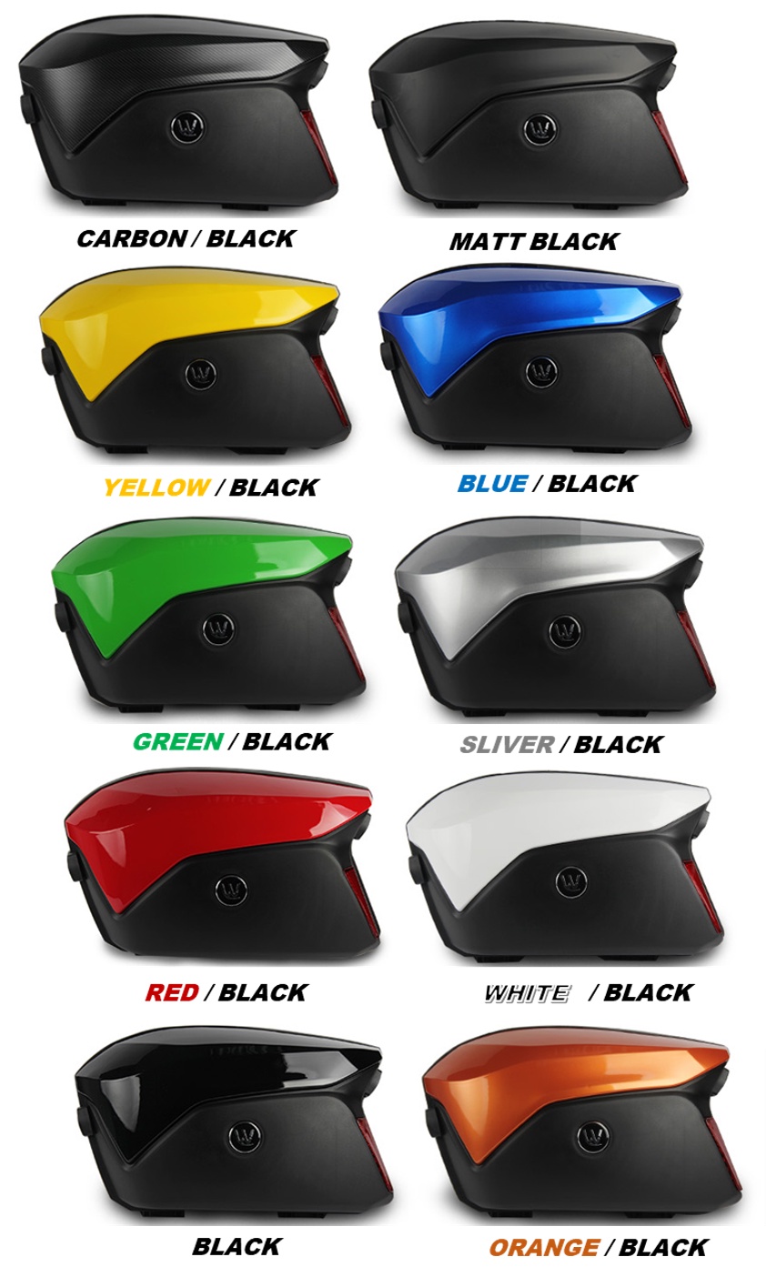 MODENAS WATERPROOF V37 SIDE BOX ABS PLASTIC WITH LED HARD SHEILD INPUT ...