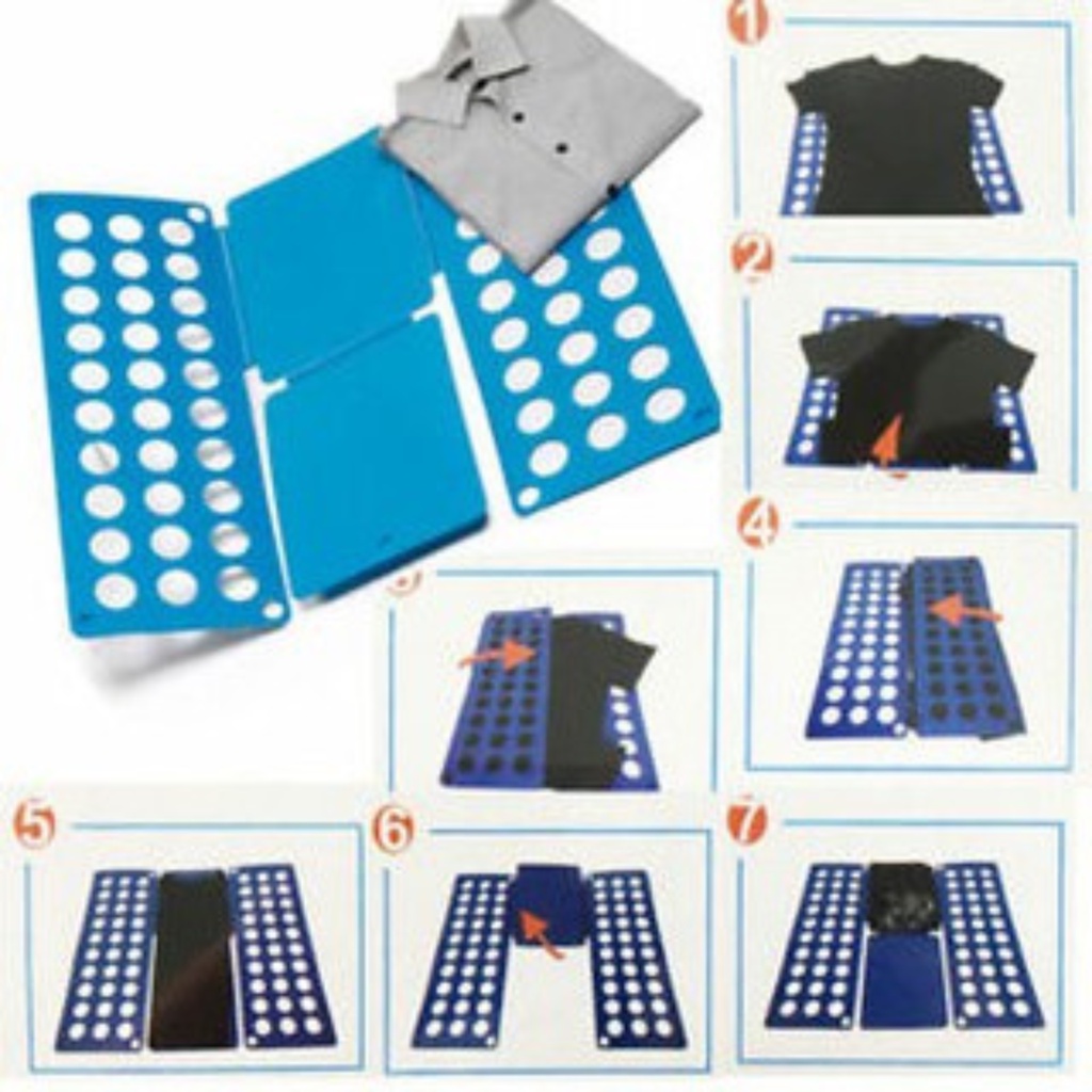 (2 SIZE AVAILABLE) EW Flip n Fold Laundry Butler Clothes Folder Lazy ...