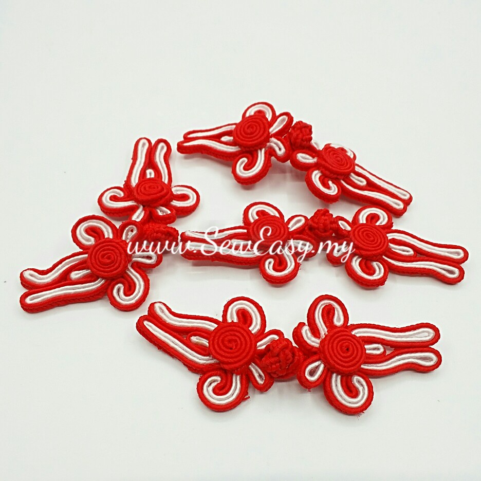 1pasang (RED) Chinese Knot Frog Button / Butang Cheongsam | Shopee Malaysia