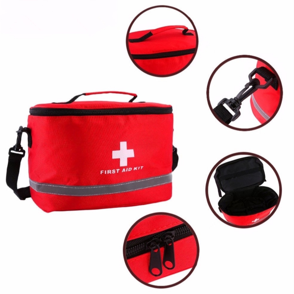 Large First Aid Kit Bag with compartment cylinder bag outdoor travel ...