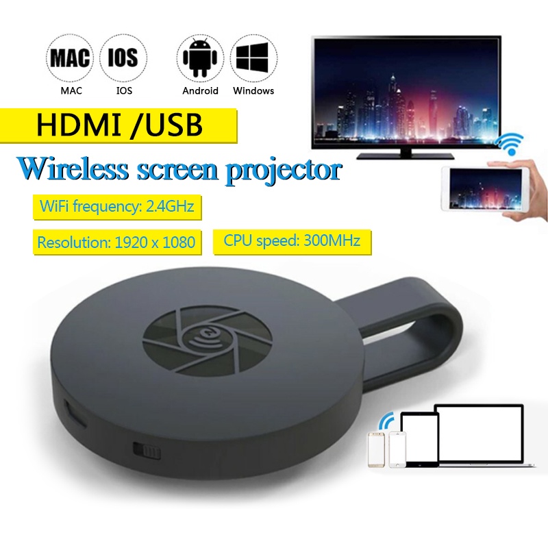 4K Mirascreen G2 Chromecast TV Streaming Wireless Anycast Mira Screen ...