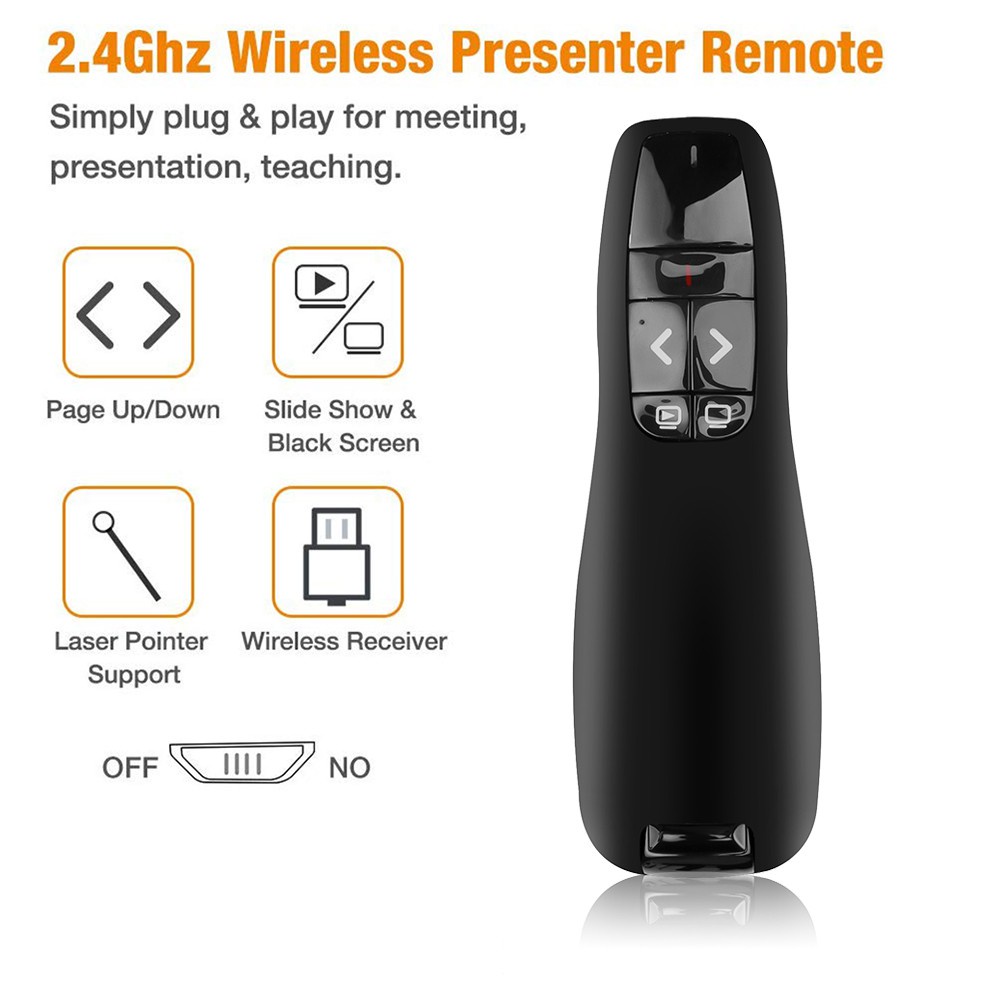 Laser Pointer Presentation 2.4g Lazer USB Remote Control Wireless For ...