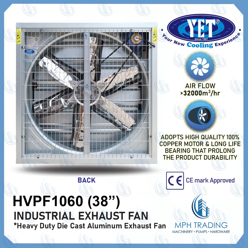 YET HVPF 1060 (38") Full Stainless Steel 38 Inch High Volume Industrial ...