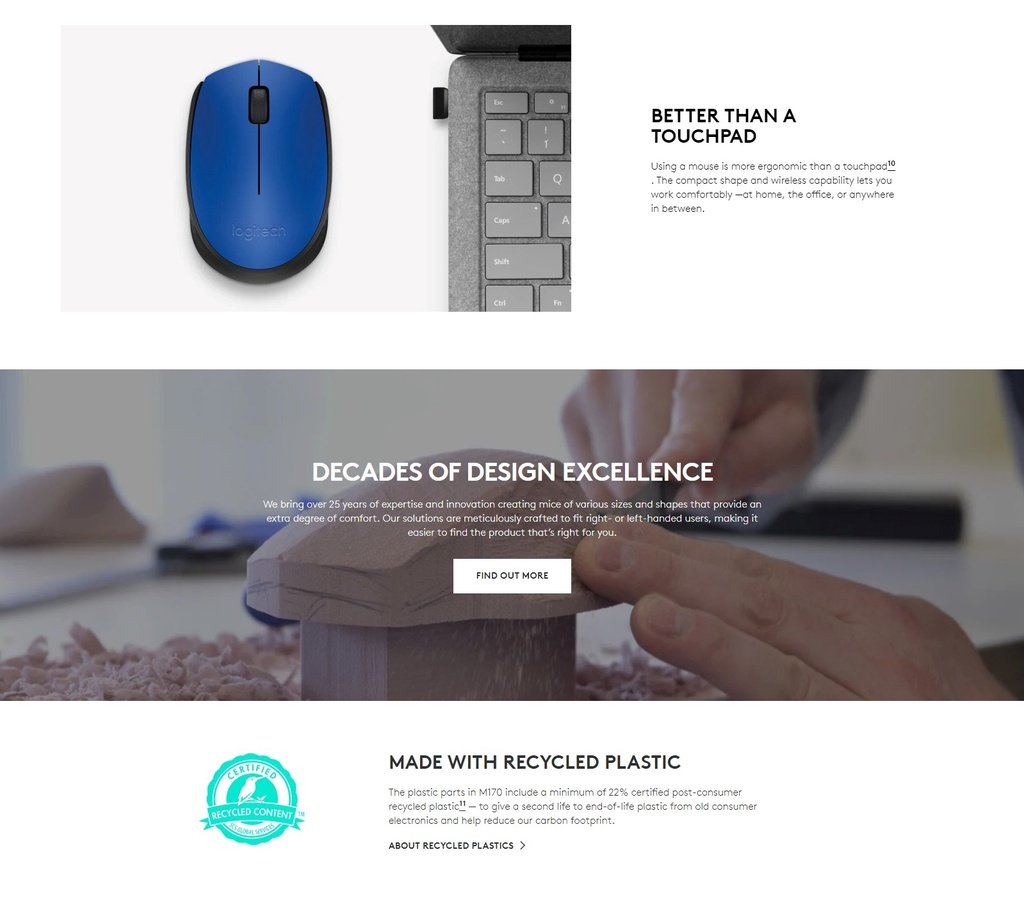 (Ready Stock) Logitech Wireless Mouse M170 Bluetooth Mouse Business ...