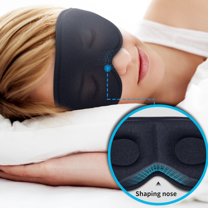 KIPRUN Eye Mask for Sleeping 3D Contoured Cup Blindfold Concave Molded ...