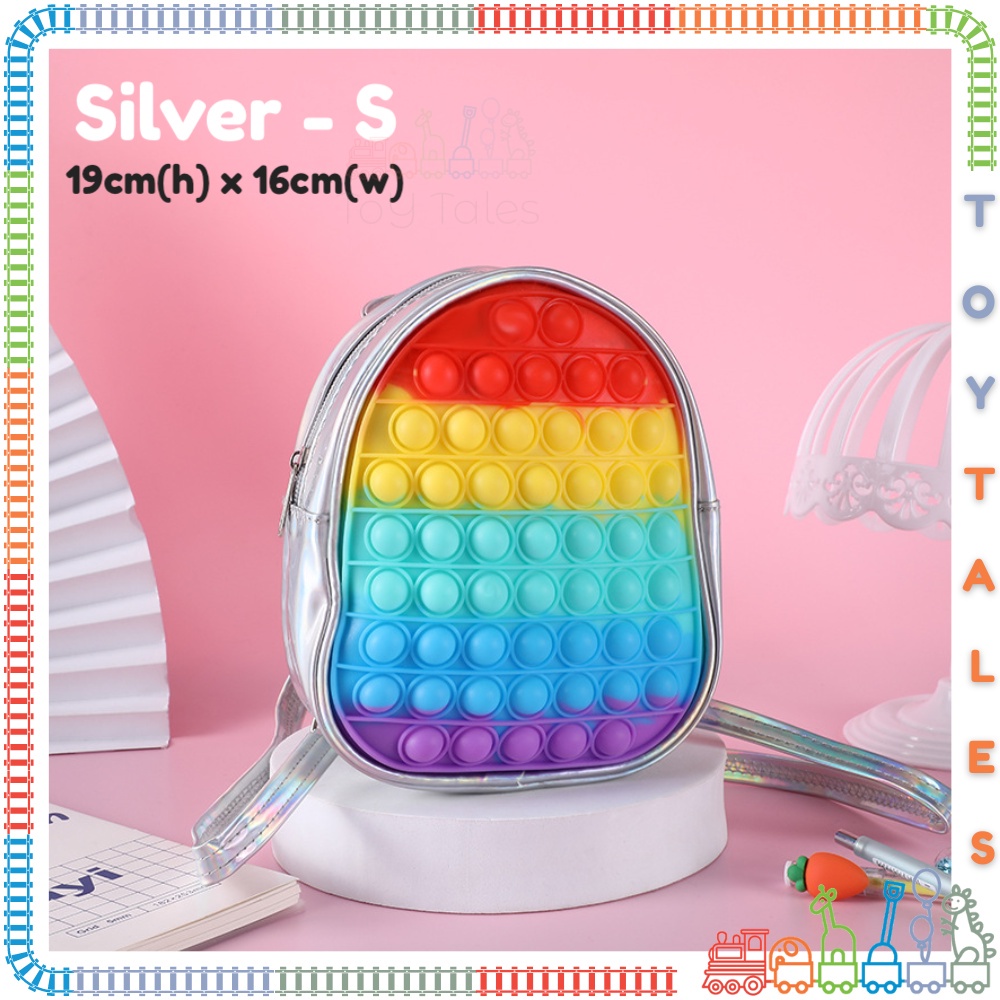 GIRLS POP IT BACKPACK Unicorn [ 3 Sizes ] Beg Galas Budak Perempuan ...