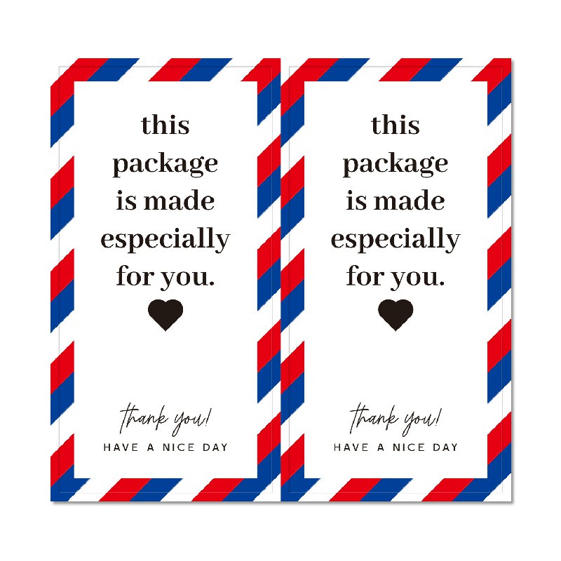 50 Pcs/Pack "This Package Is Made Especially For You" Stickers Gift ...