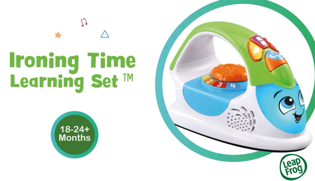LeapFrog Ironing Time Learning Set Housekeeping Pretend Playset ...