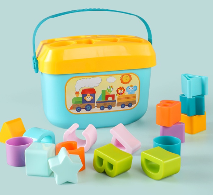 7 In 1 Shape Sorting Toy Baby Montessori Educational Toy Mainan 7 In 1 ...