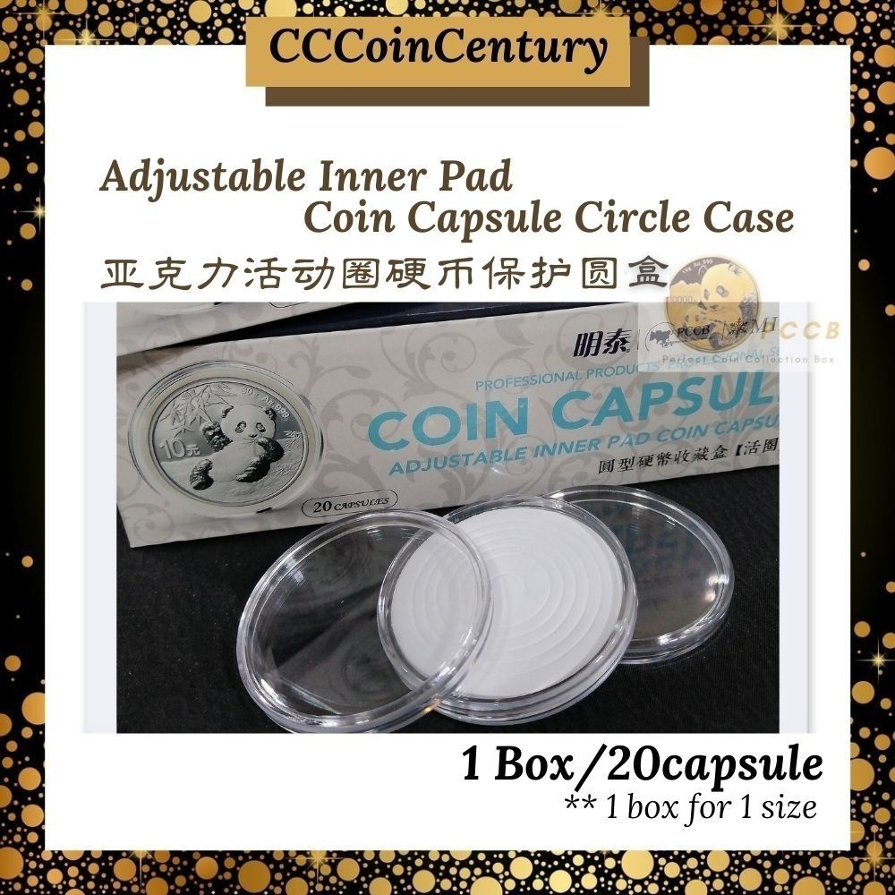 Kotak Penyimpan Koleksi Syiling +Pad Boleh laras Coin Collection Round ...