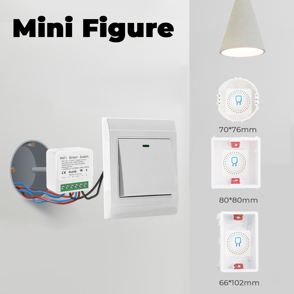 EWeLink 16A Mini Wifi Smart Switch Light 2 Way Module On Off Breaker ...