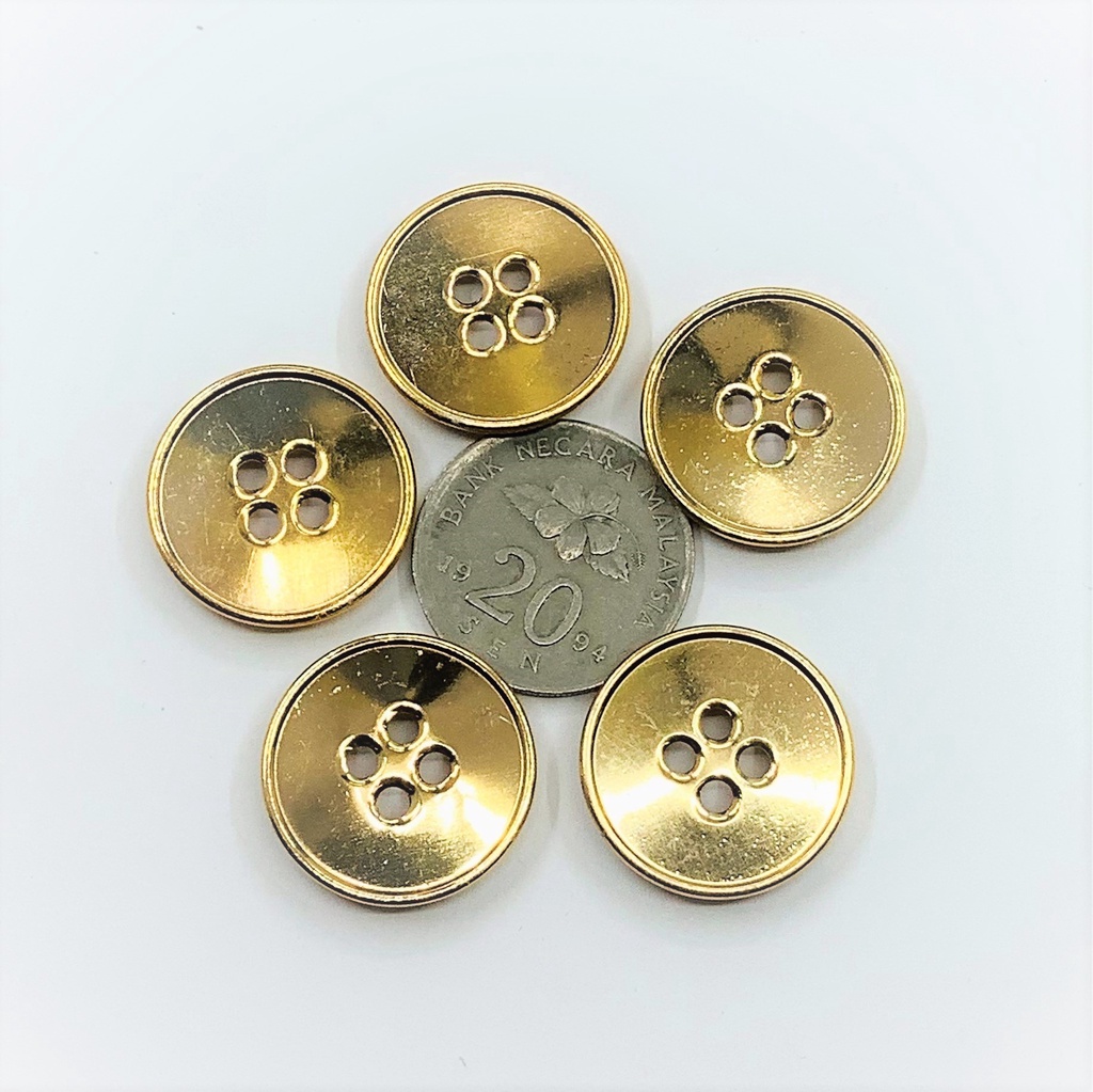 Premium Gold Buttons Butang Blazer Emas Gold Shirt Button Butang Baju ...